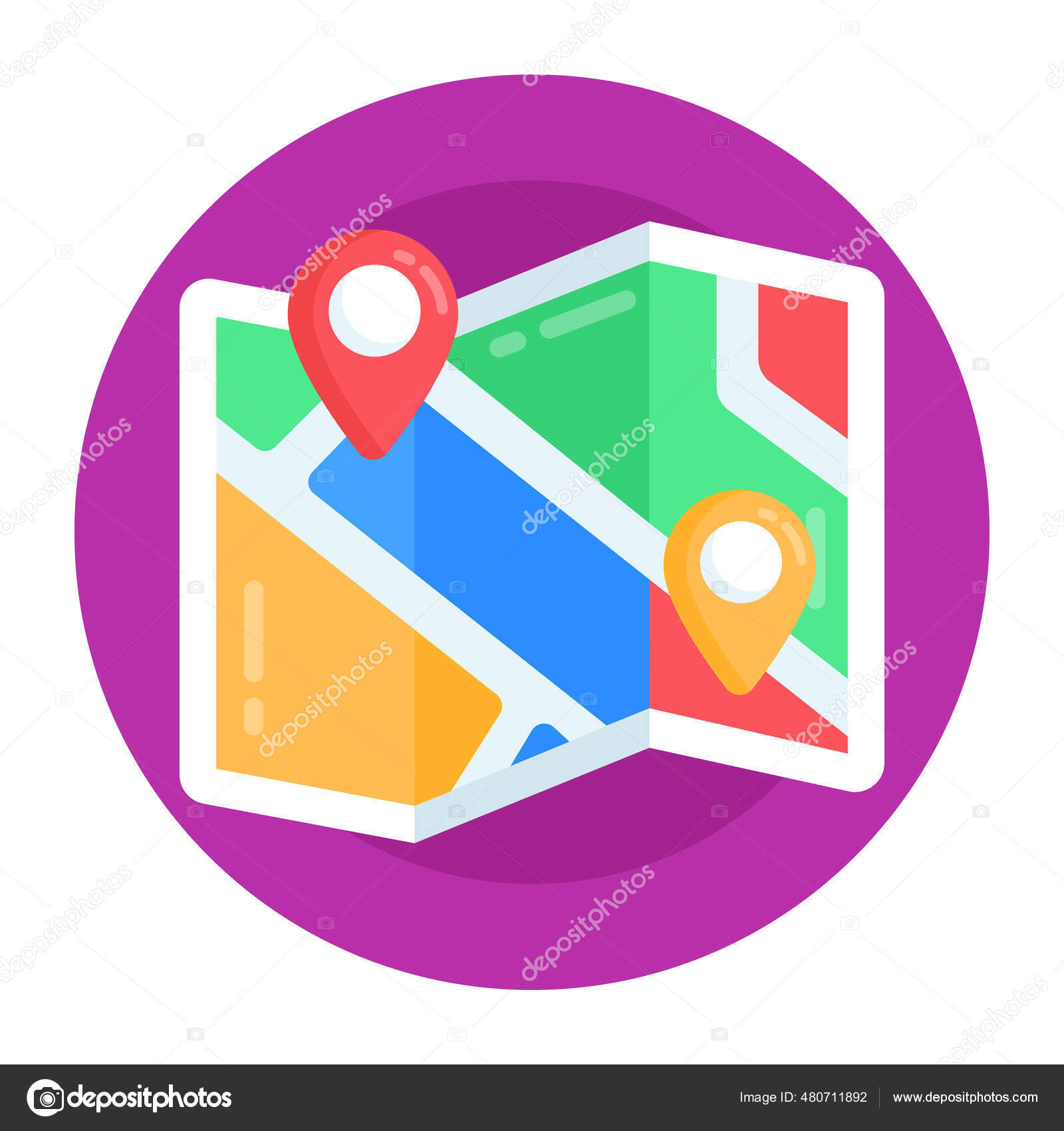 Gps Location Simple Design Stock Vector by ©smashingstocks 480711892