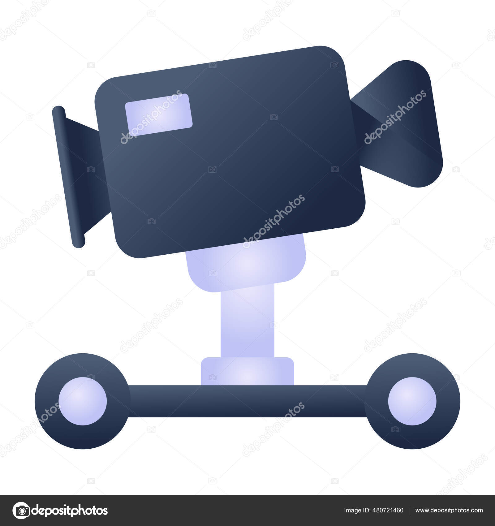 Cctv Camera Icon Simple Illustration Surveillance Video Projector ...