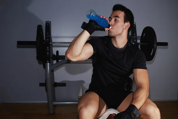 Man refreshing with energy drink - Stock Image - Everypixel