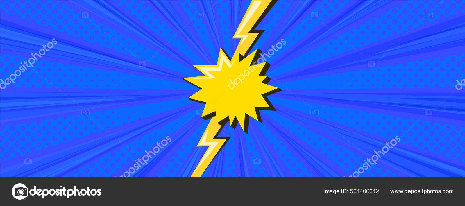 Superhéroe medio tonificado fondo con relámpago. Concurso de diseño ...