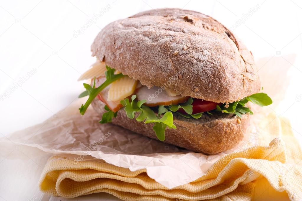 Rye bread sandwich — Stock Photo © manyakotic #118373468