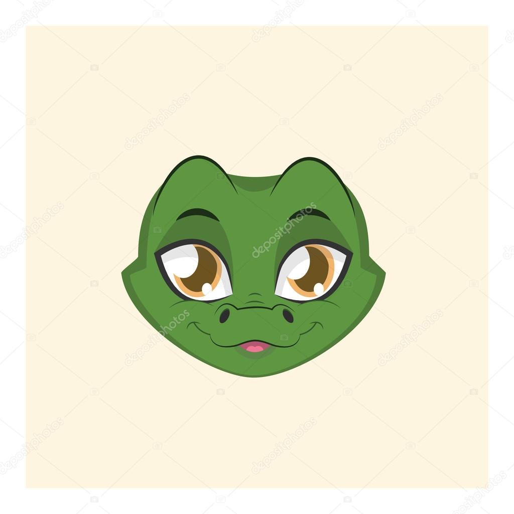 Cute lizard avatar Stock Vector Image by ©AgnesSz #72737531
