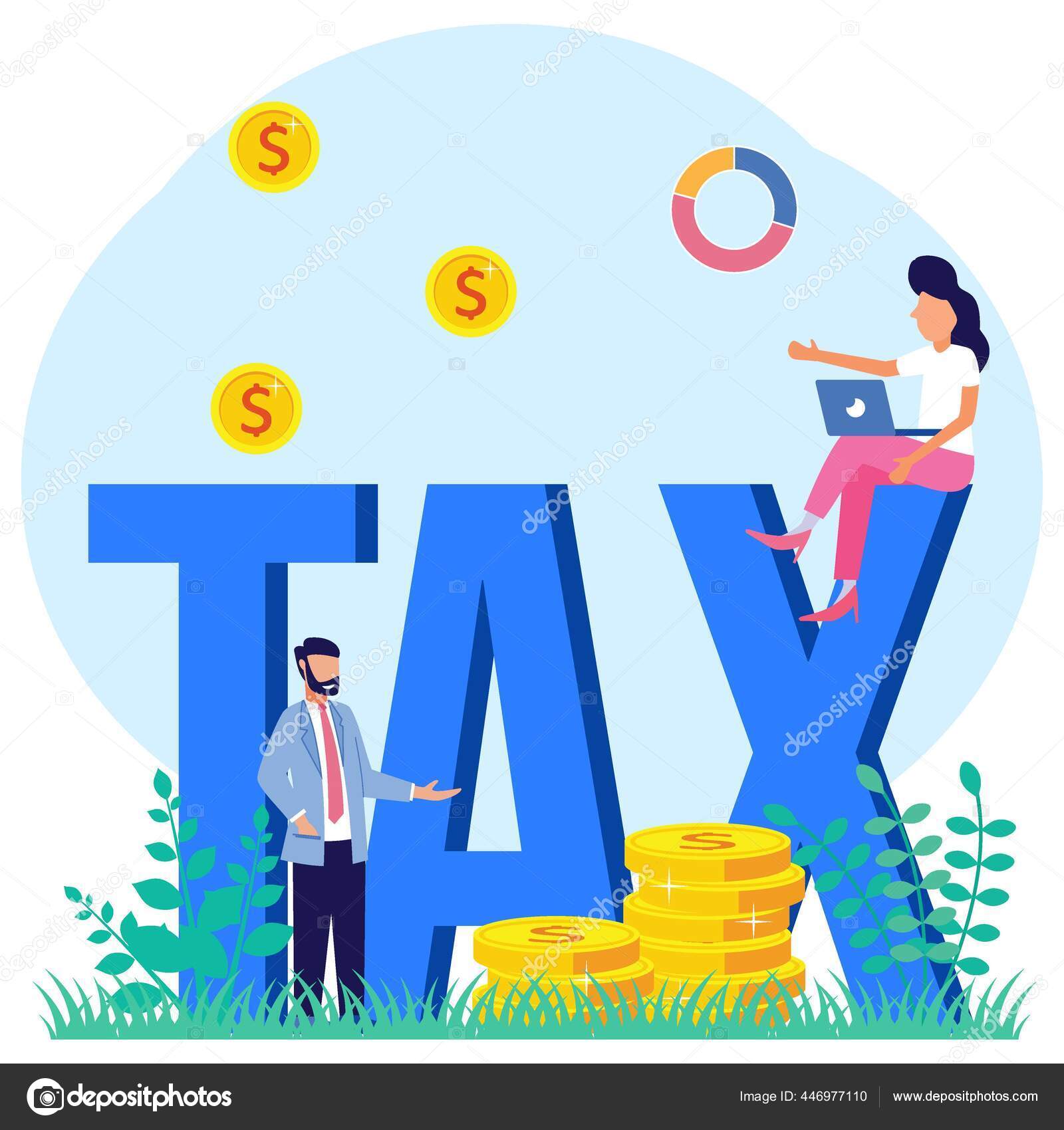 Paying Taxes Clipart