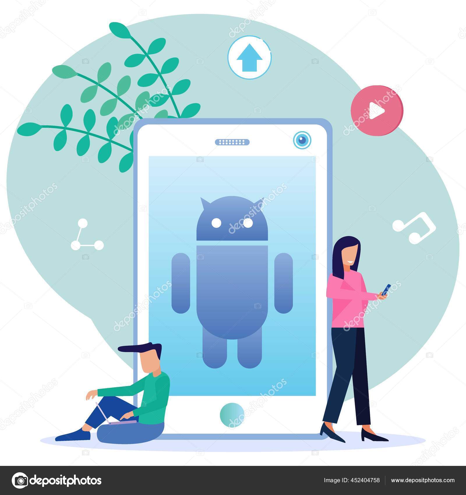 Modern Style Vector Illustration Mobile App Development Concept Banner ... Modern Style Vector Illustration Mobile App Development Concept Banner ...