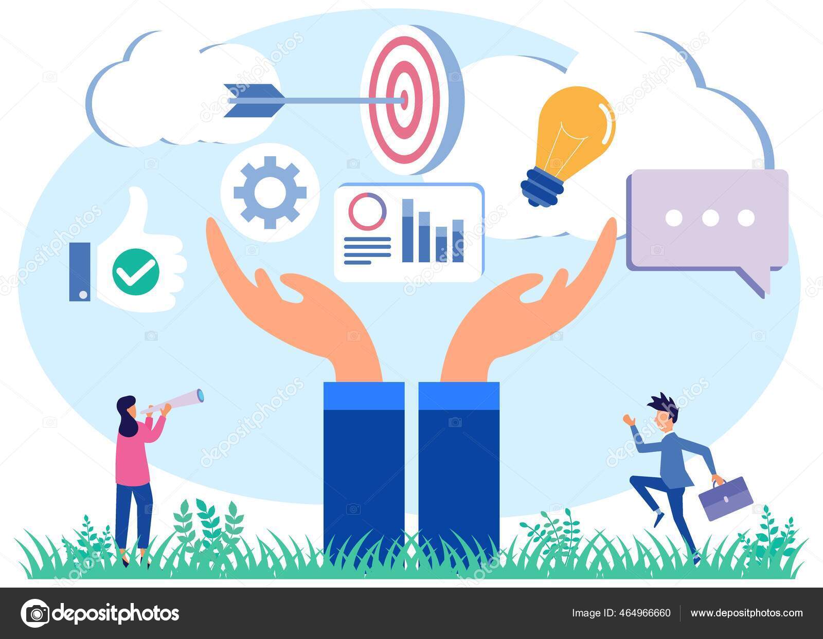 Vector Illustration Business Skills Skills Competencies Performance ...