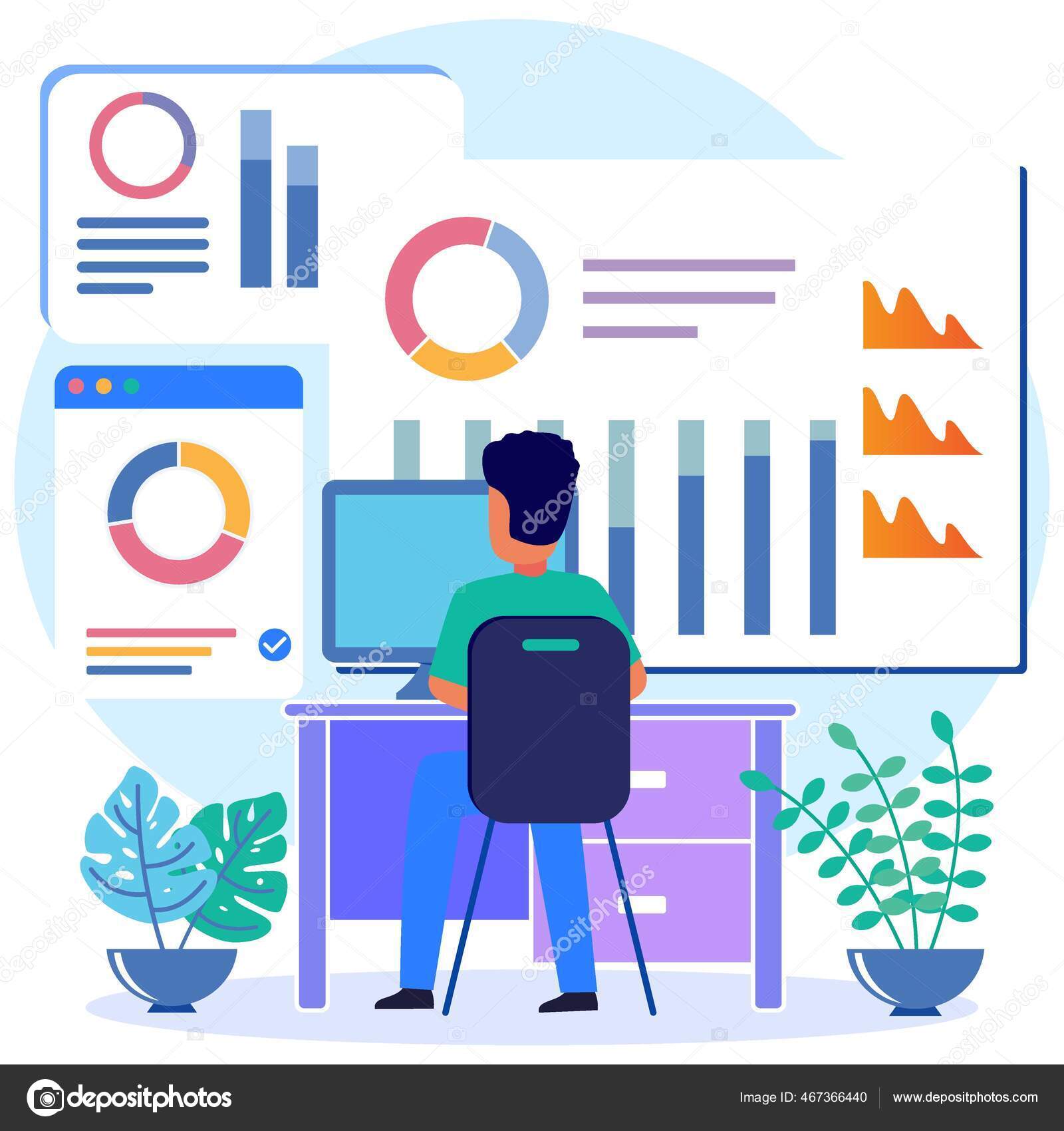 Flat Isometric Vector Illustration Isolated White Background Concept ...