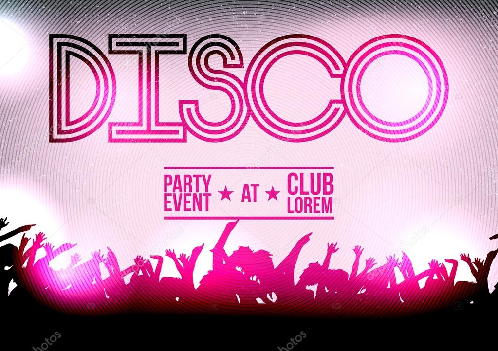 Disco Party Poster Template - Vector Illustration Stock Vector by ... Disco Party Poster Template - Vector Illustration Stock Vector by ...