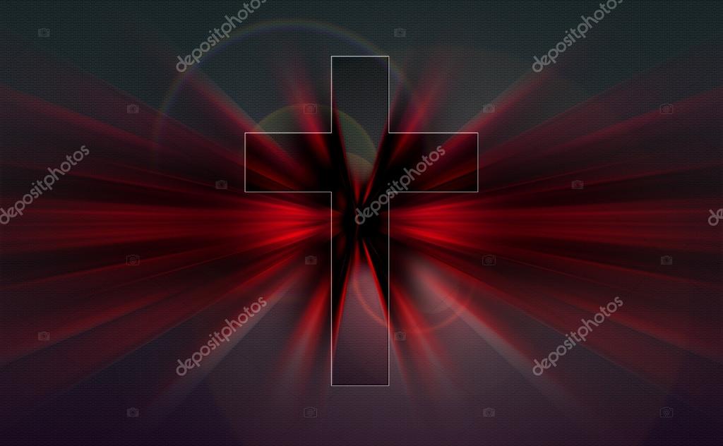 Cross in the center of an explosion — Stock Photo © diuno #105738802