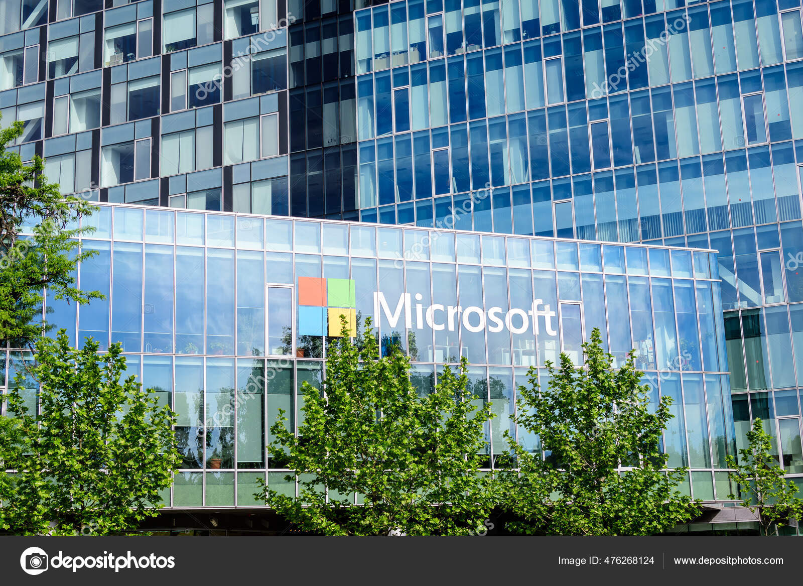 Bucharest Romania May 2021 Microsoft Headquarter Offices City Gate ...