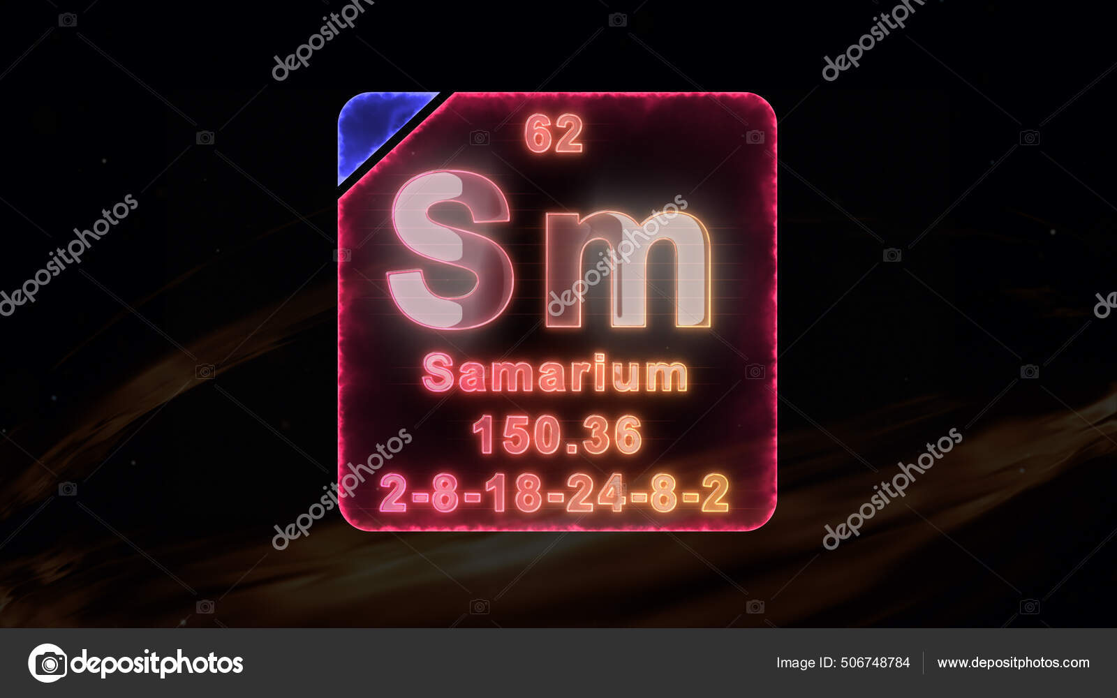 Samarium Modern Periodic Table Element — Stock Photo © sciencepics ...