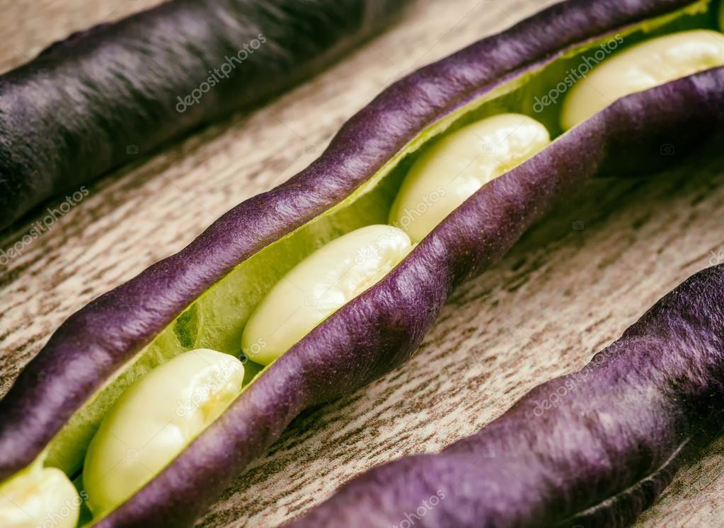 Purple beans, vegetables — Stock Photo © arcadi1962 #123102498