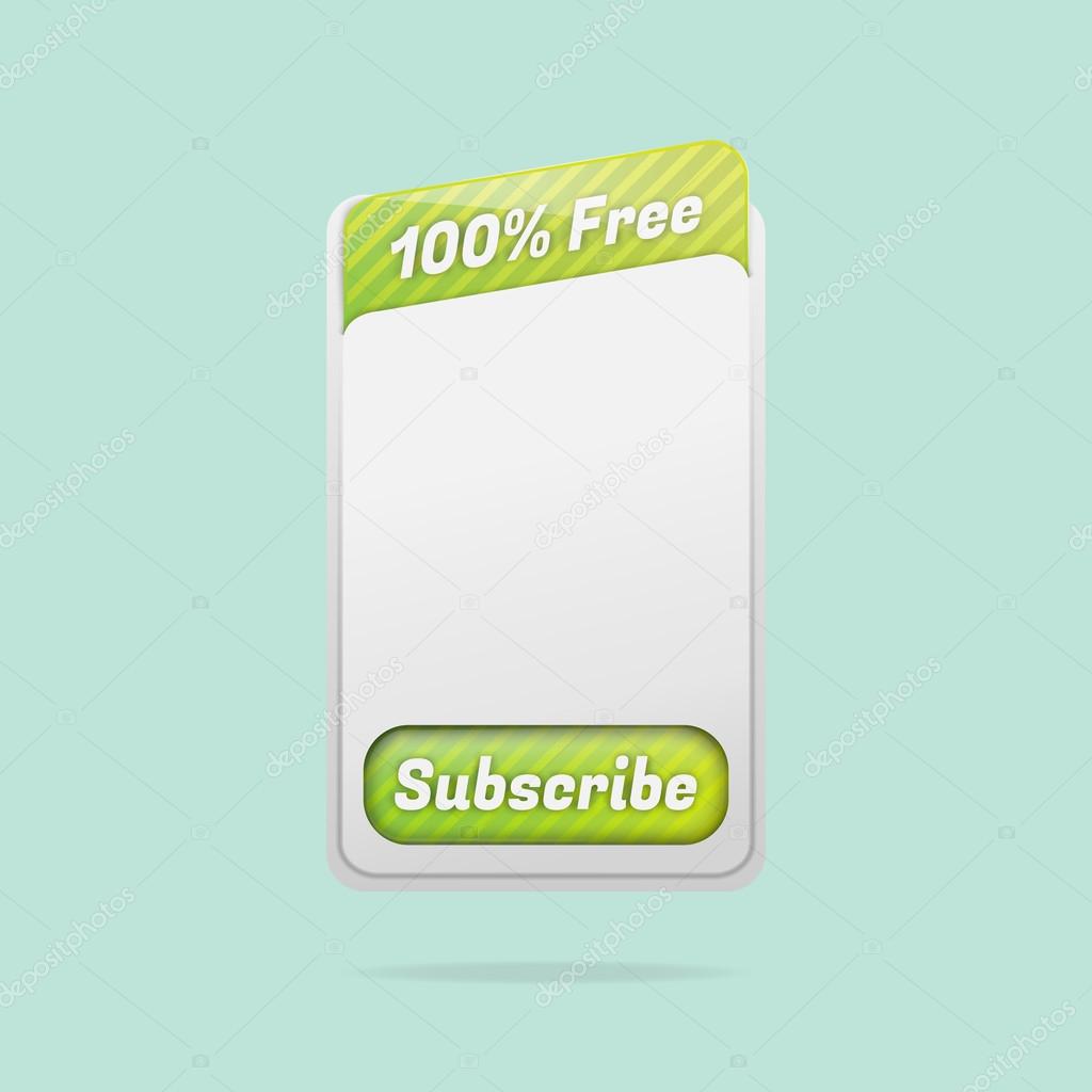 Free Subscription Template Stock Vector by ©nickjoo 60968677