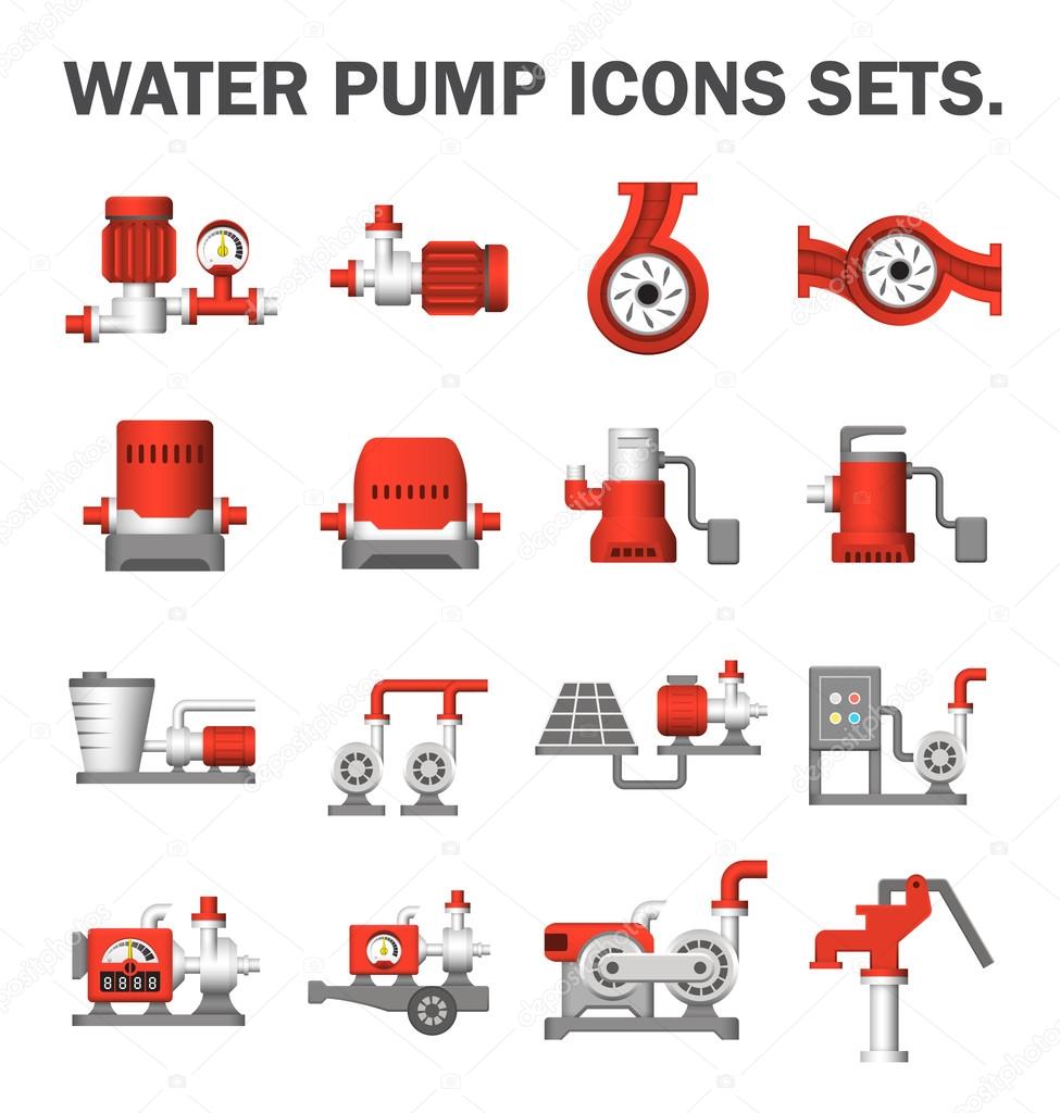 Water pump set Stock Vector Image by ©roncivil #102274984