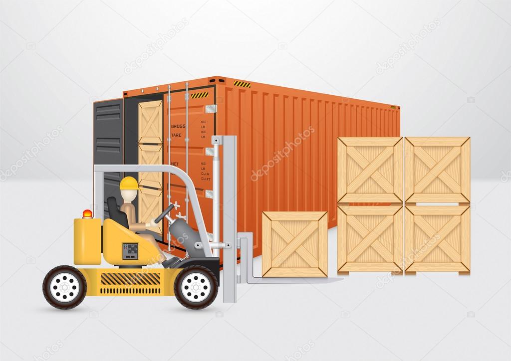 Shipping transportation concept Stock Vector by ©roncivil 104100330