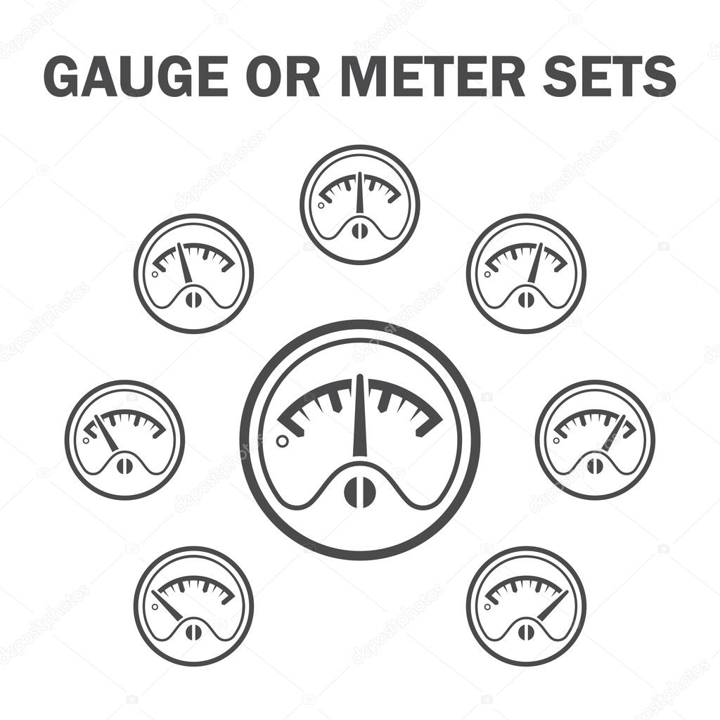 Iconos del medidor Vector de stock #104915048 de ©roncivil