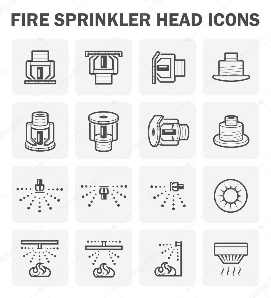 Fire sprinkler icon Stock Vector Image by ©roncivil #108789912