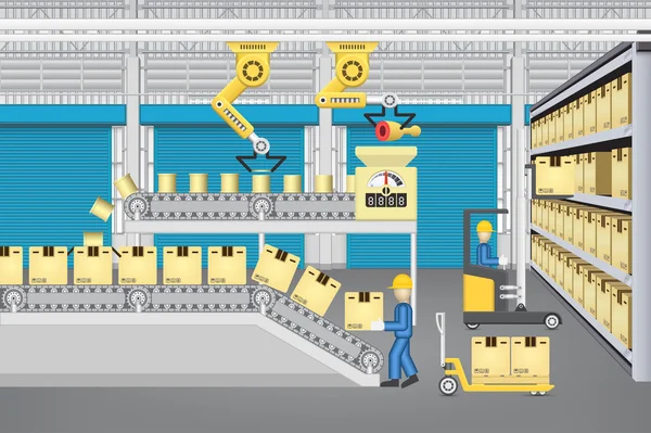 Factory Inside Illustration