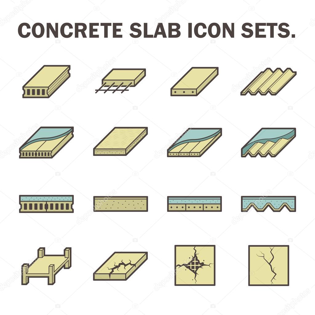 Concrete slab icon Stock Vector by ©roncivil 115307606