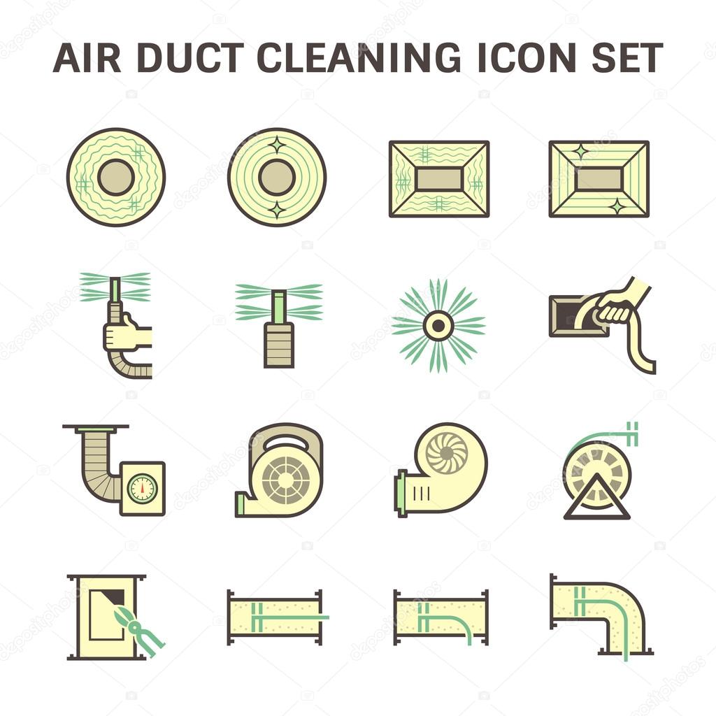 Duct clean icon Stock Vector by ©roncivil 122171244