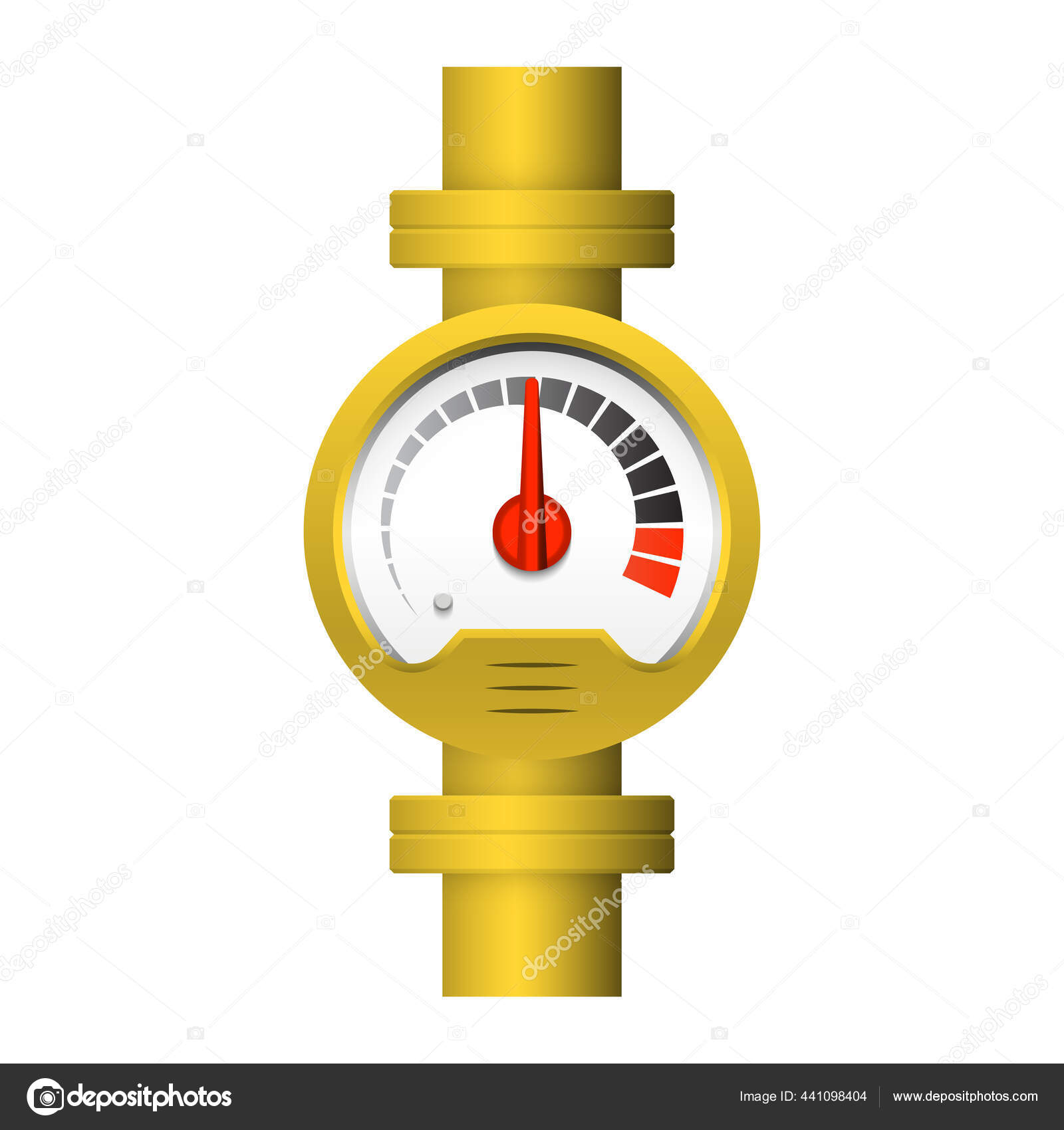 Pressure Gauge Manometer Icon Also Called Pressure Meter Vacuum Gauge ...