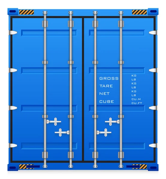 Blue shipping container Vector Art Stock Images | Depositphotos