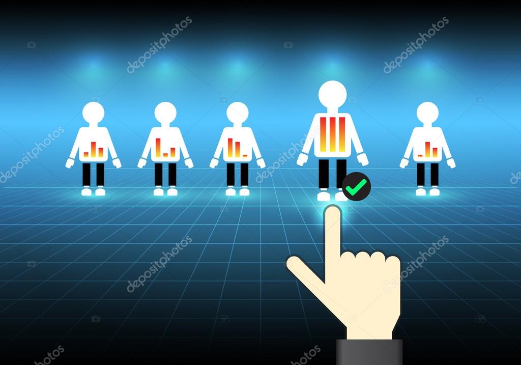 People select Stock Illustration by ©roncivil #69404511