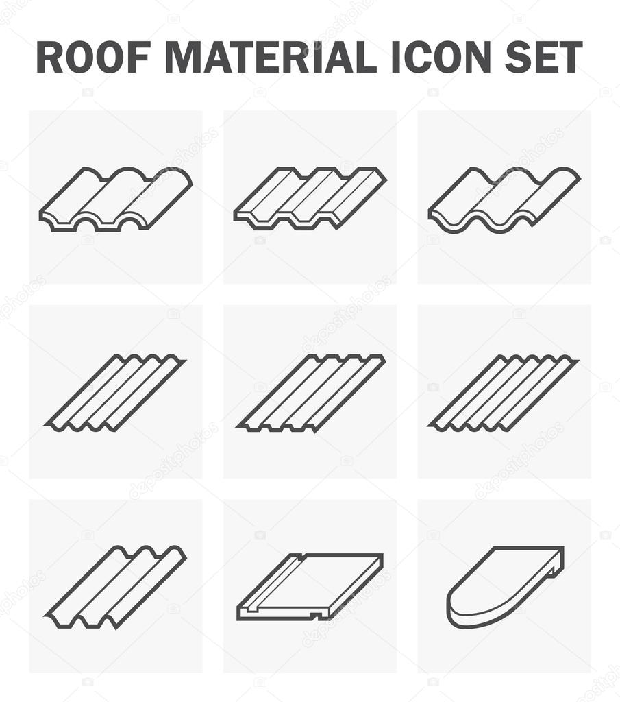 Roof tile icon Stock Vector Image by ©roncivil #91268450