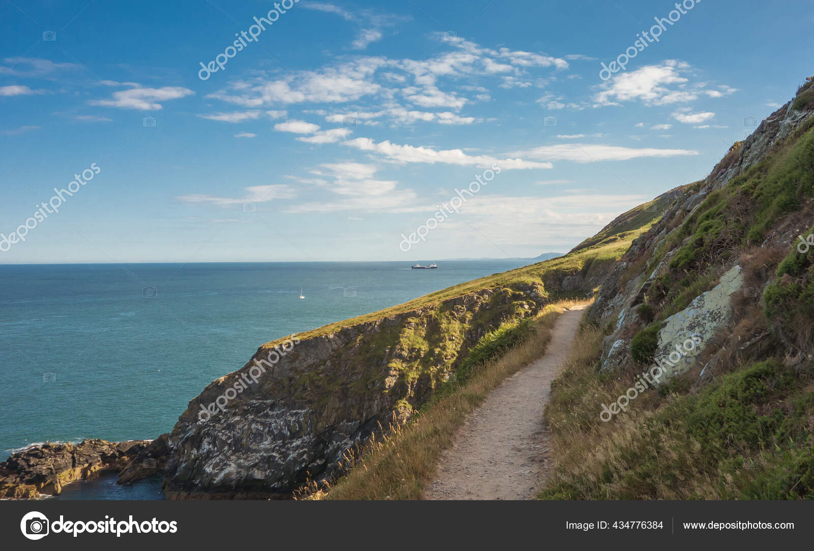 Cliff Walk Howth Head Peninsula Dublin Ireland Bray Head Can Stock ...