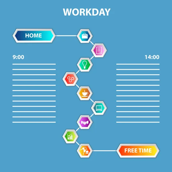 419 Work day timeline Vector Images, Work day timeline Illustrations ...