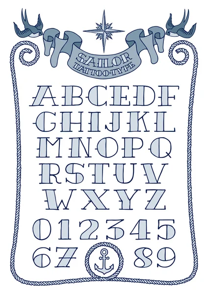 Ancla y letras imágenes de stock de arte vectorial | Depositphotos