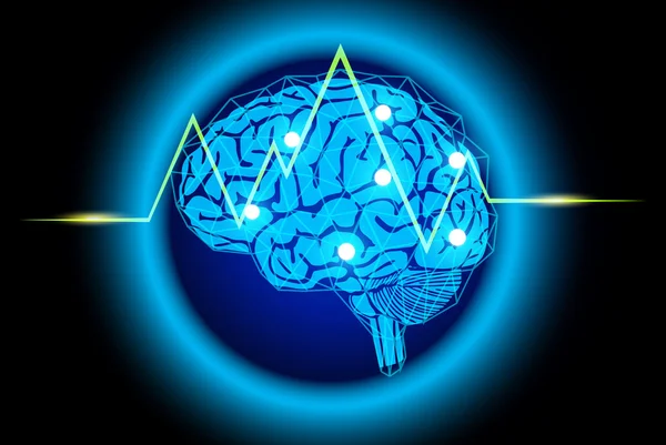 The concept of thinking.background with brain Stock Vector Image by ...