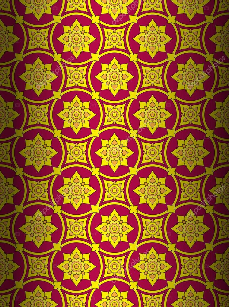 Thai pattern background Stock Vector by ©thana_keng 53885111
