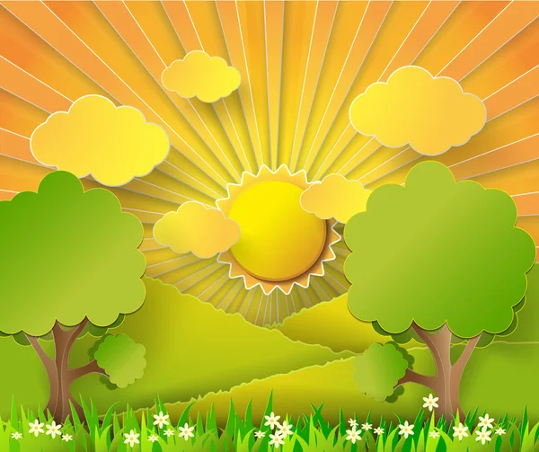 Spring Sunrise Clipart