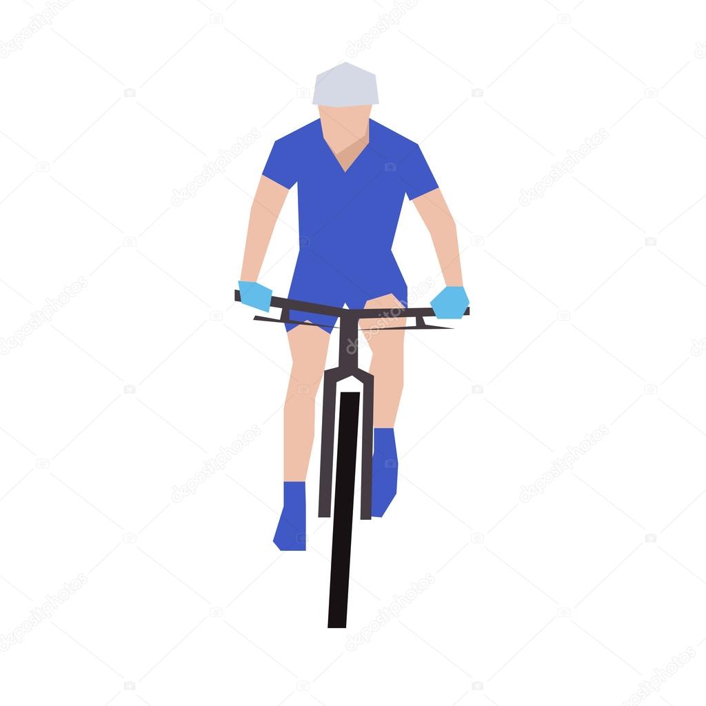 Cyclist Front Silhouette