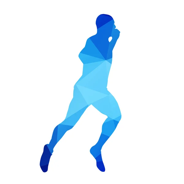 Running man, geometrical vector silhouette Stock Vector Image by ... Running man, geometrical vector silhouette Stock Vector Image by ...