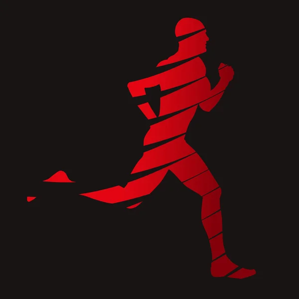 Abstract vector runner Stock Vector Image by ©msanca #65458351