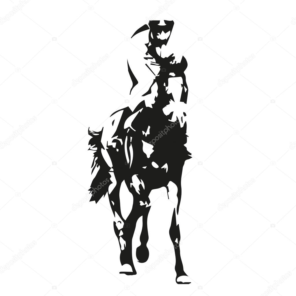 Horse racing, vector illustration, front view Stock Vector Image by ...