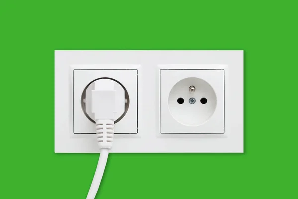 New Electrical Socket Wall View — Stock Photo © szakalikus #438239858
