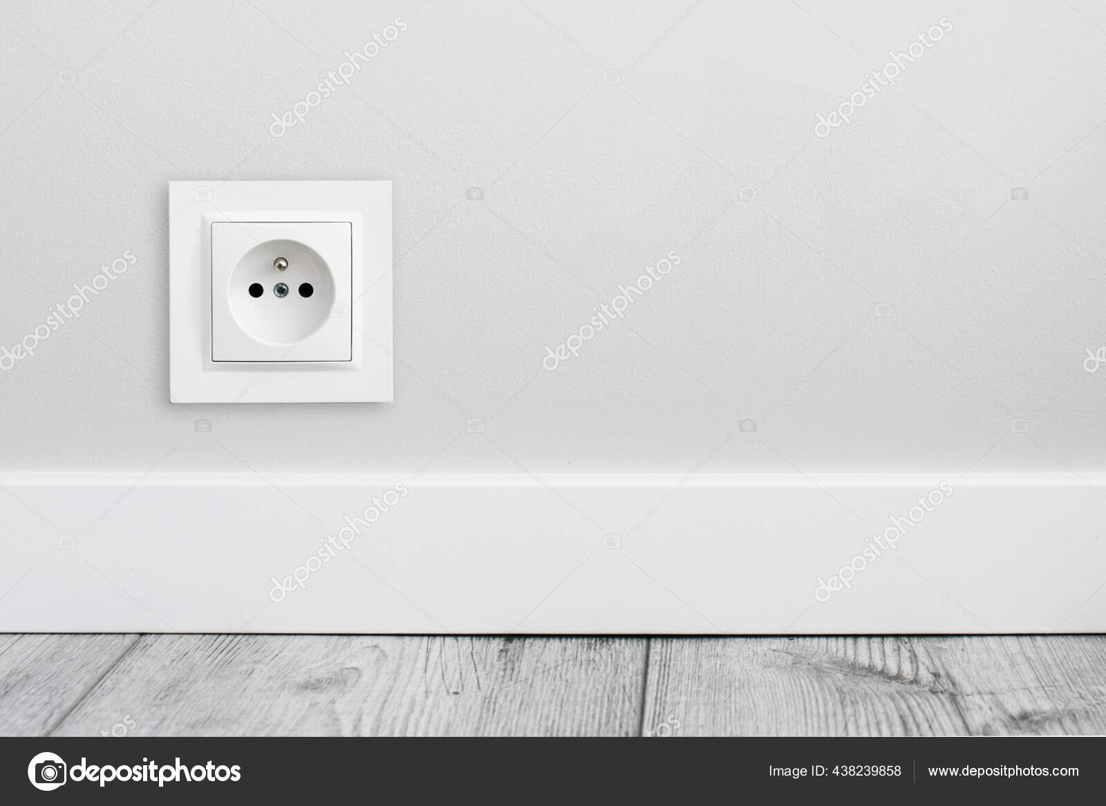 New Electrical Socket Wall View — Stock Photo © szakalikus #438239858
