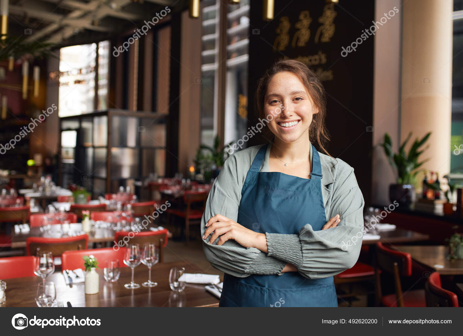 Female Restaurant Manager