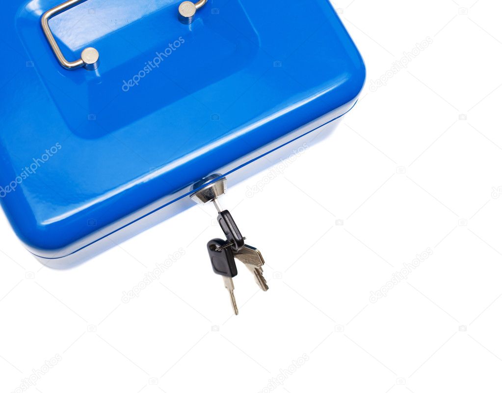 Blue safe box Stock Photo by ©AsierRomeroCarballo 67008549