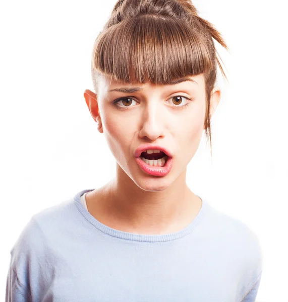 Girl with a ridiculous look Stock Photo by ©AsierRomeroCarballo 67011281