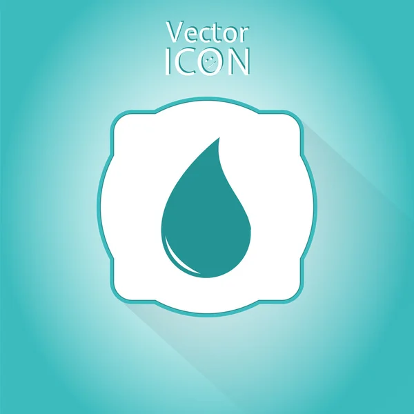 Drop icon. Flat design style Stock Vector Image by ©Weikraft88 #59965177