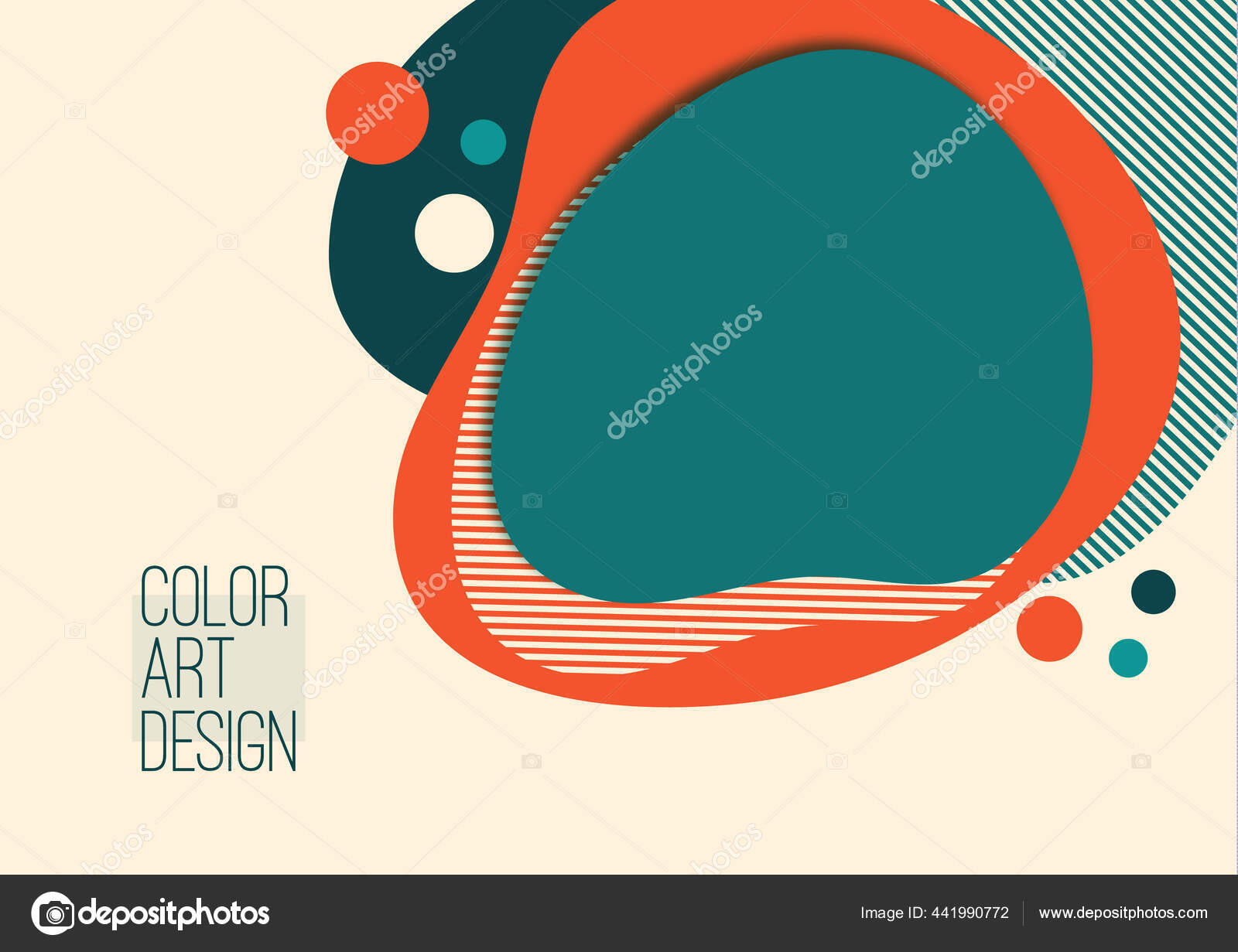 Bright Dynamic Flowing Shapes Colorful Geometric Background Pattern ...