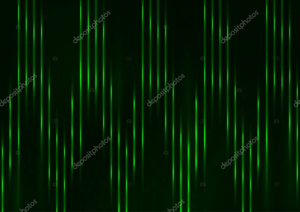 Líneas de neón brillantes que se mueven rápidamente sobre un fondo ...