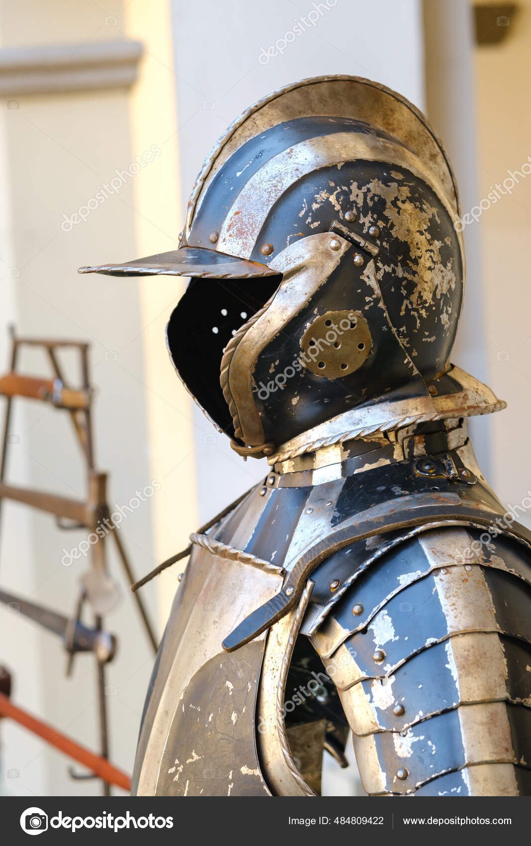 Medieval Plate Armor Helmet