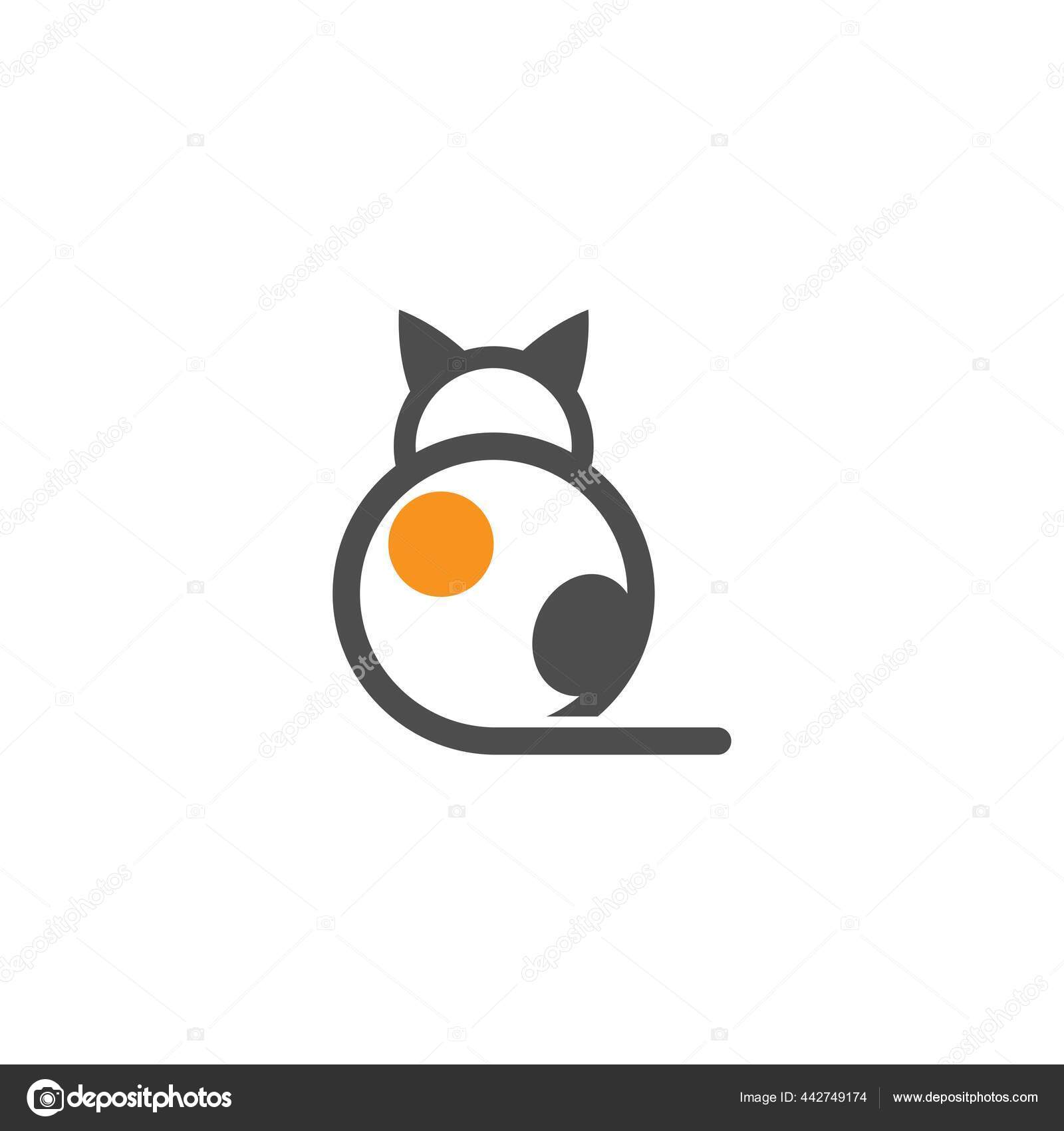 Cat Icon Logo Design Illustration Vector Template Stock Vector by ...