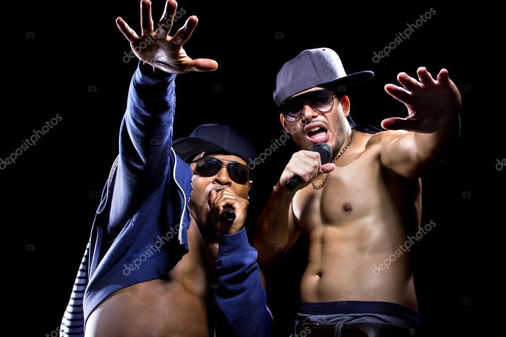Two rappers with microphones Stock Photo by ©innovatedcaptures 81628040