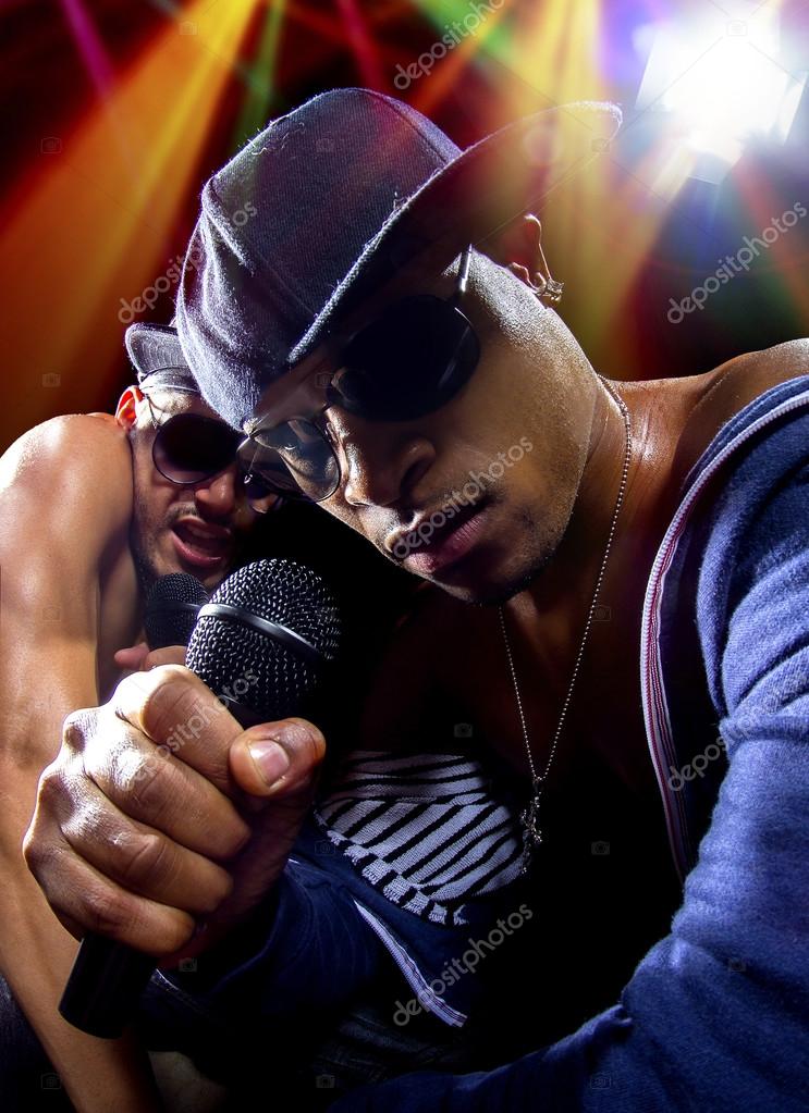 Rappers having hip hop concert — Stock Photo © innovatedcaptures #85194432