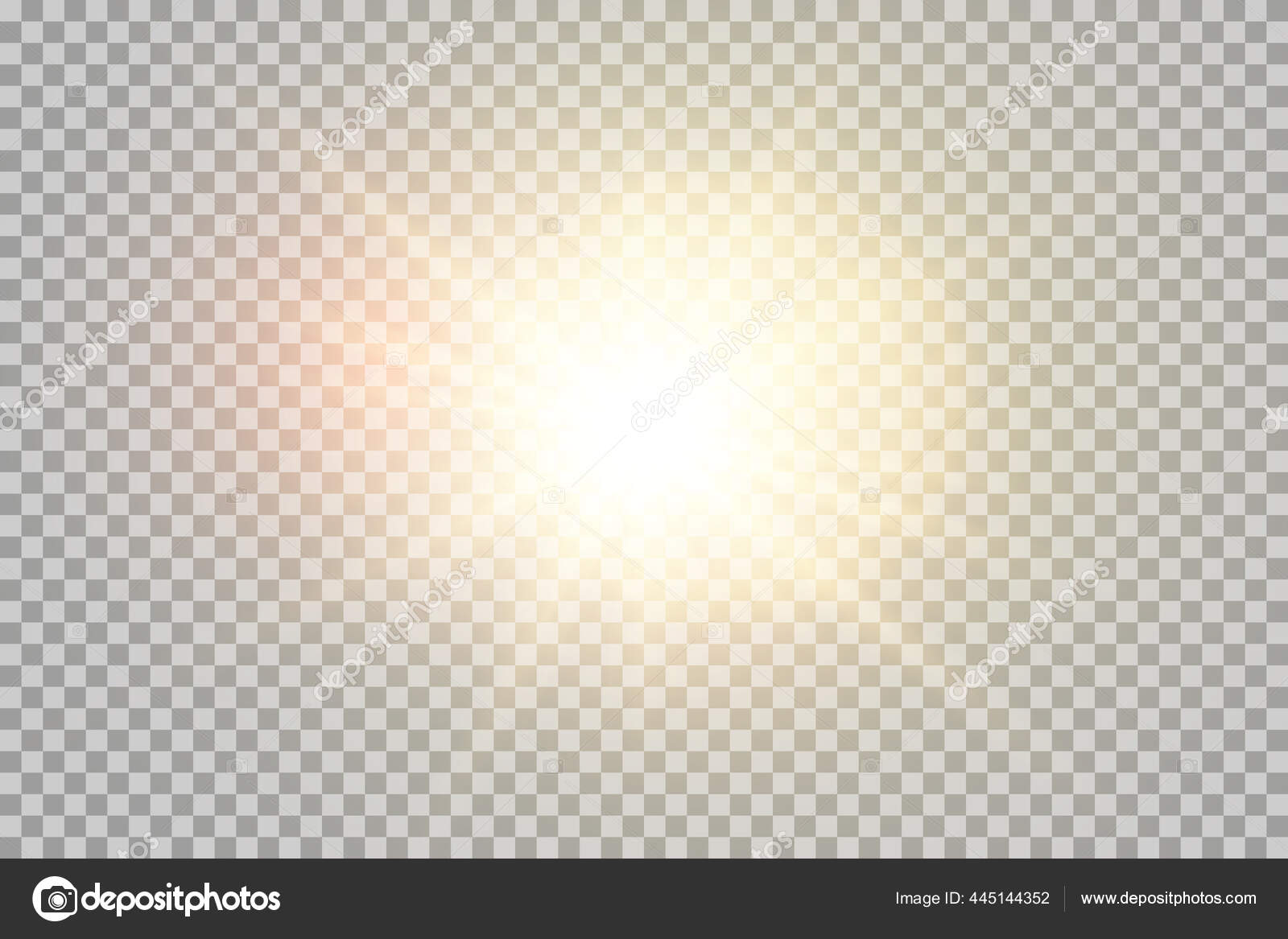 Vektor transparan sinar matahari Efek cahaya pijar lensa khusus. PNG ...